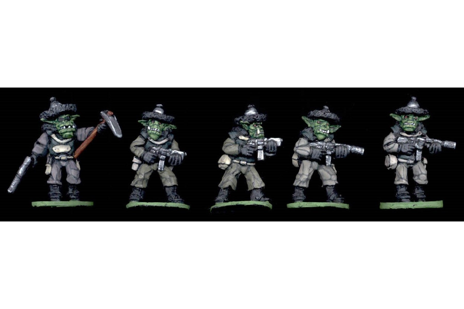 SCI-FI 76 Mongolid Space Orcs 2 (5 Figures) | Battle Valor Games LLC