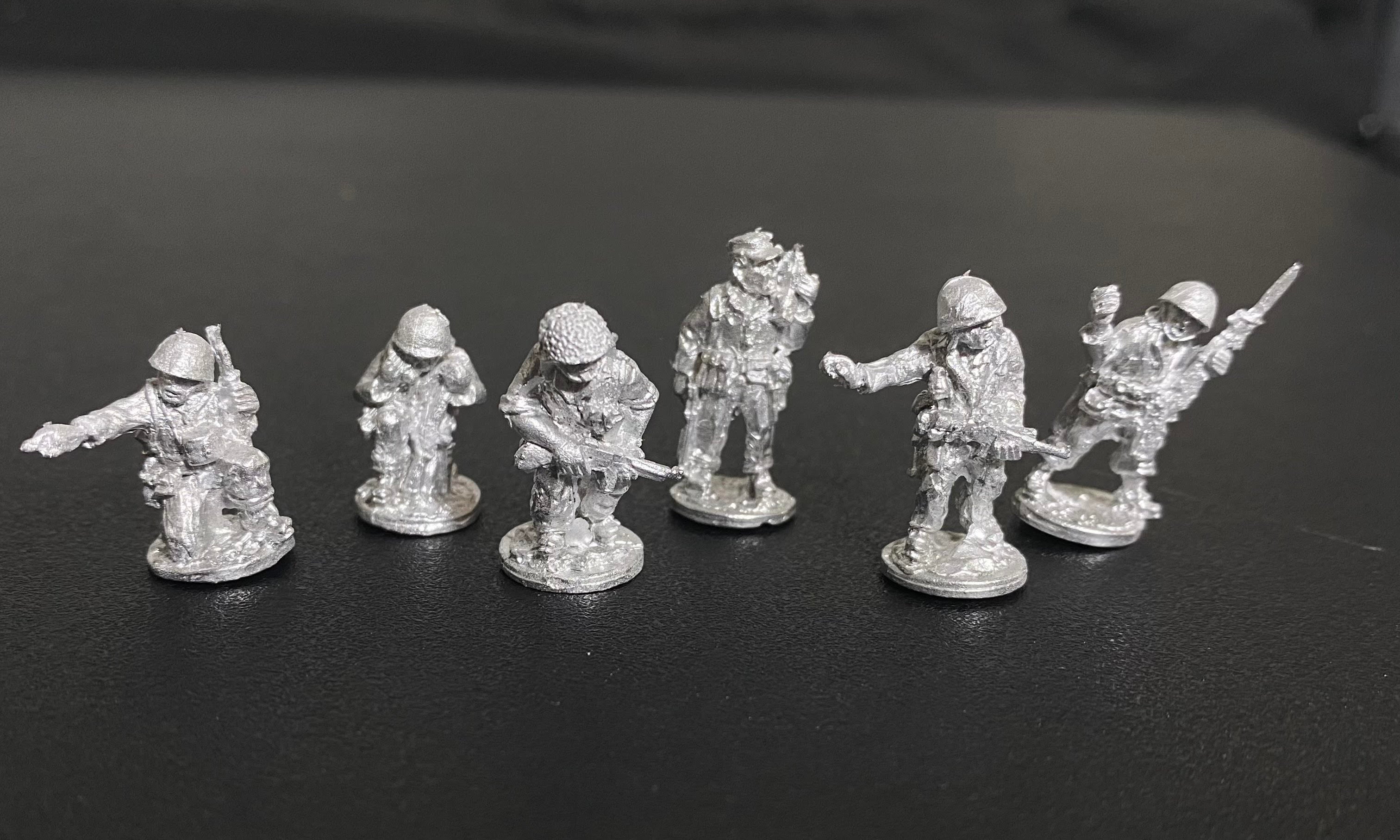 USMC Command (6 figures) USMC1 | Battle Valor Games LLC