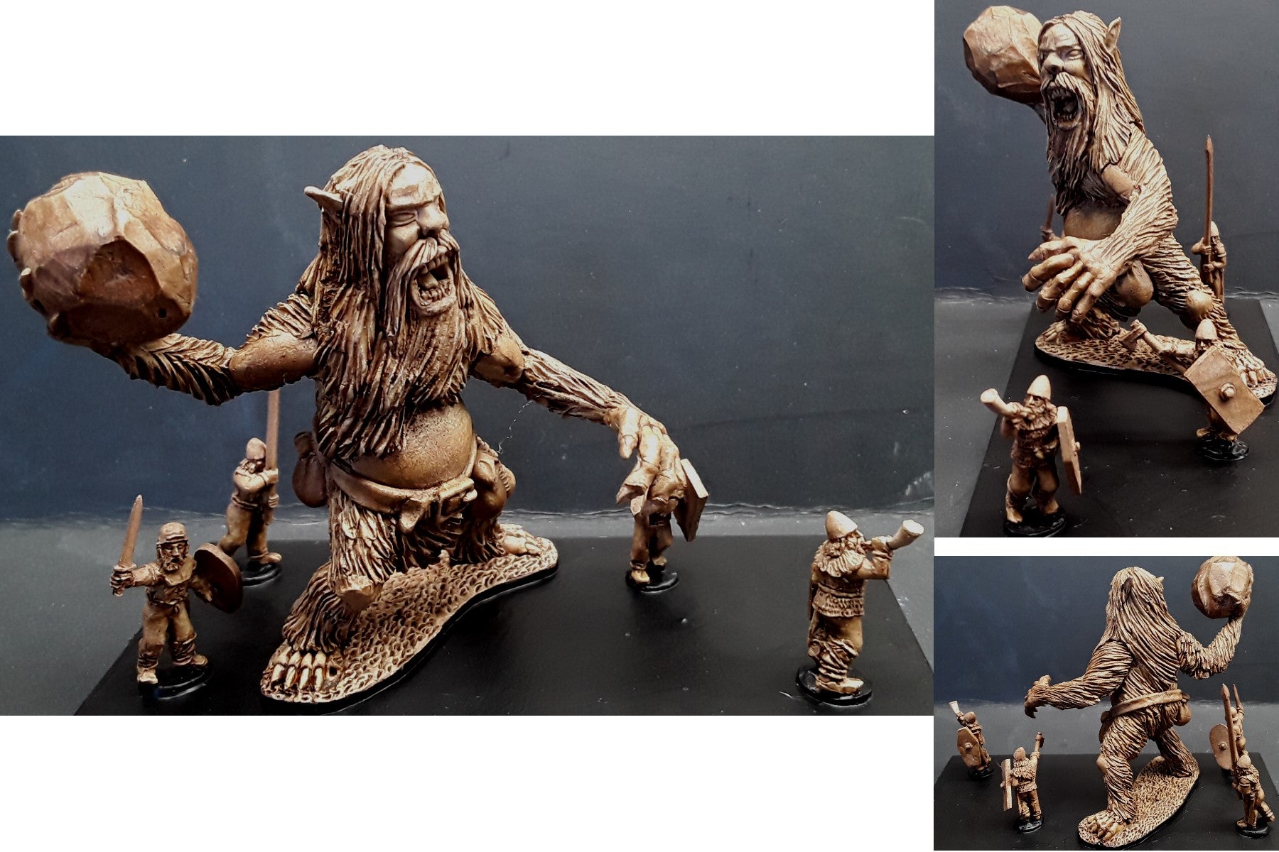 Barbarian Great Ape Rock Thrower (1 figure and crew) | Battle Valor ...