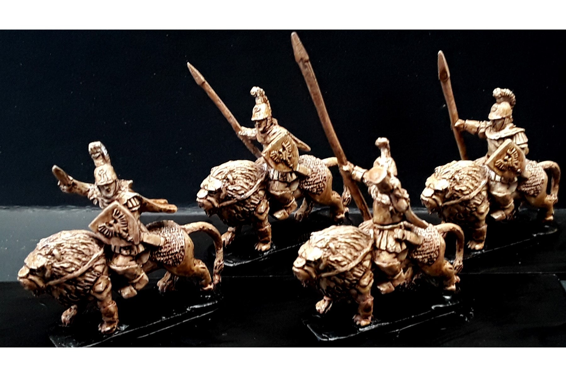 Legian Cavalry with Spears and Shields on Armored Lion (16, 8 or 4 ...