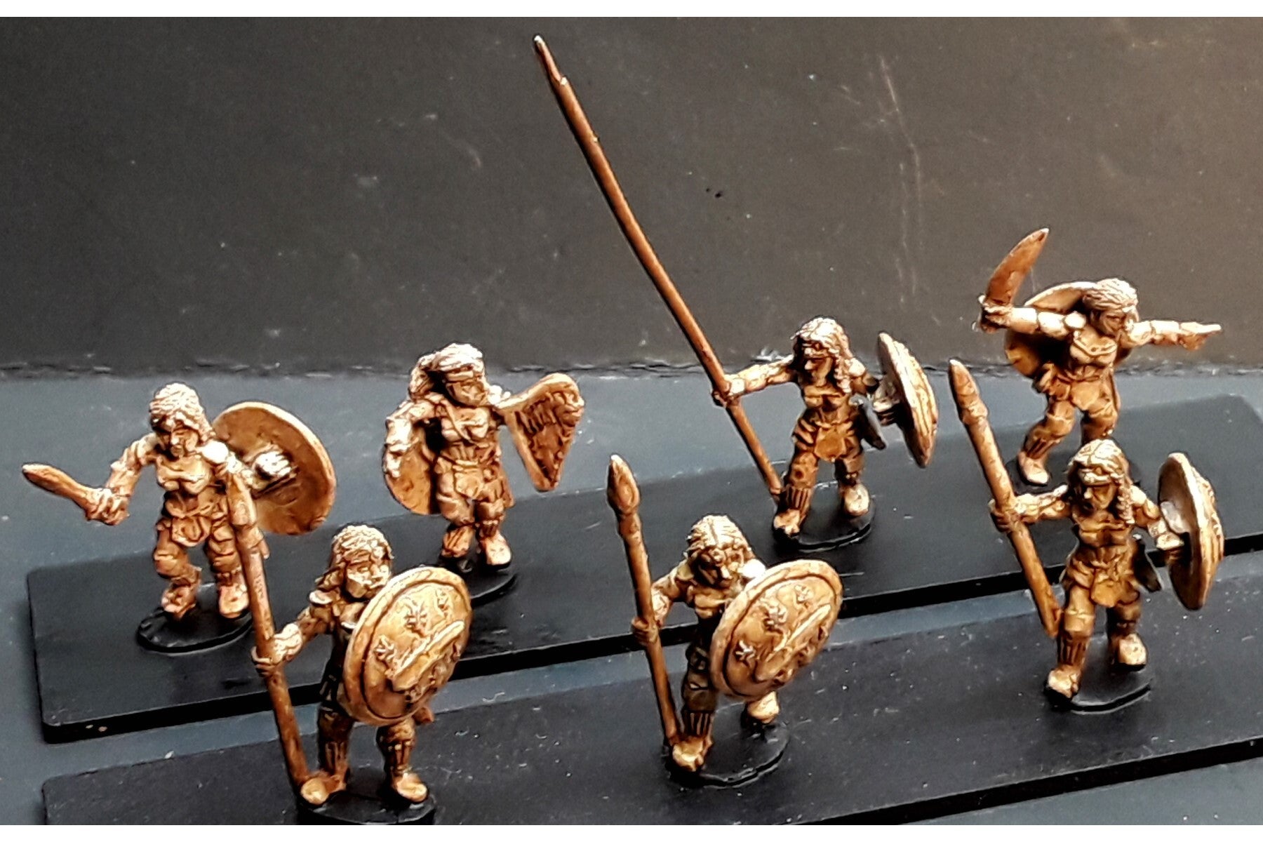Amazonian Spearwomen with Shields (35 figures) | Battle Valor Games LLC